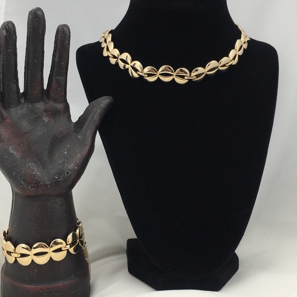 Vintage | Jewelry | Vintage Monet Modernist Necklace Bracelet Set ...